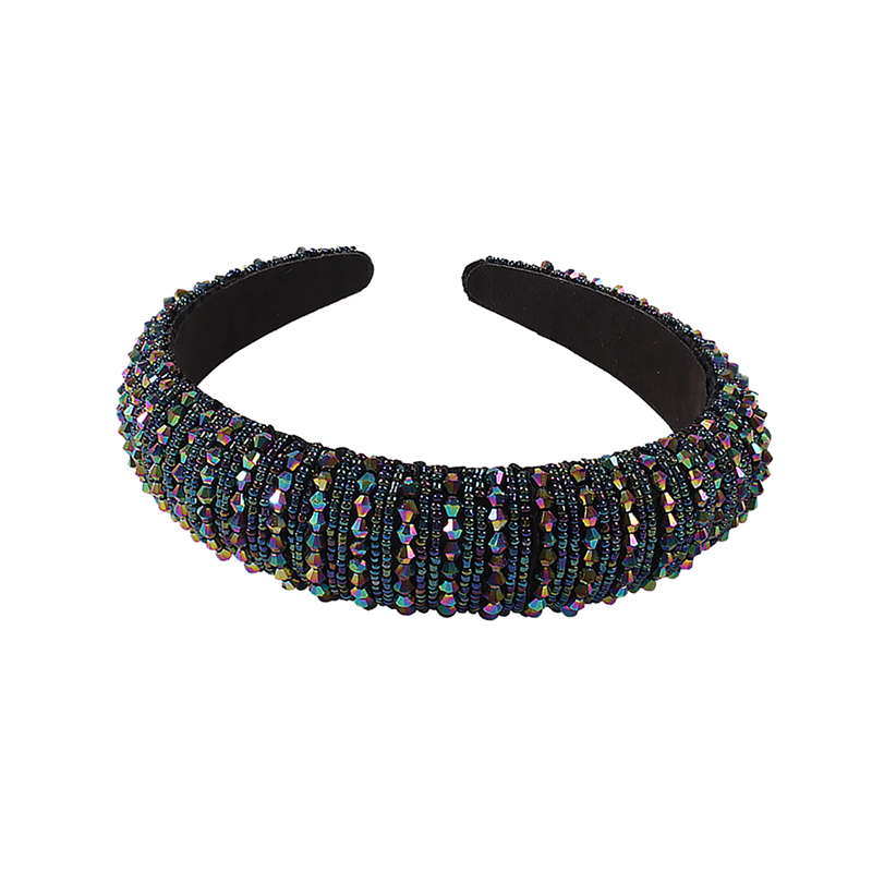 Bridal Rhinestone Headband Baroque Crystal Bead Hairband For Women